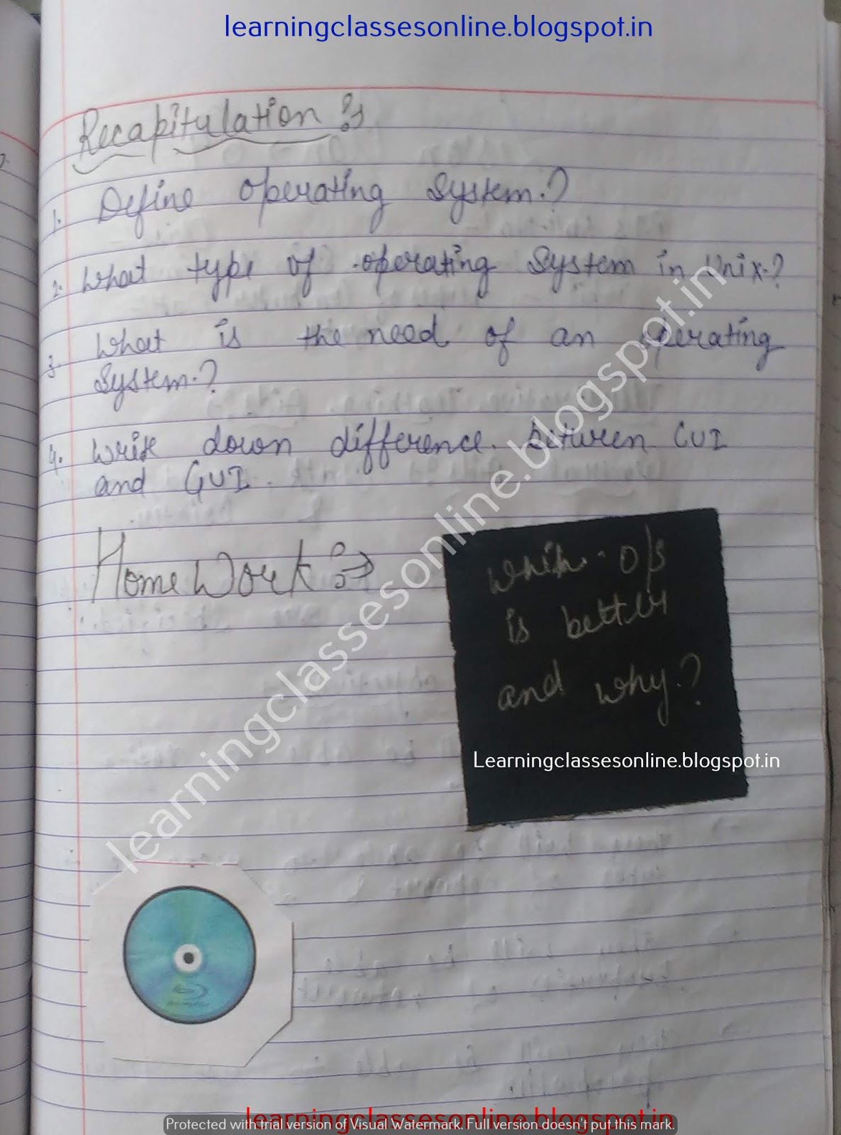 Lesson Plan For Computer Teachers on operating system