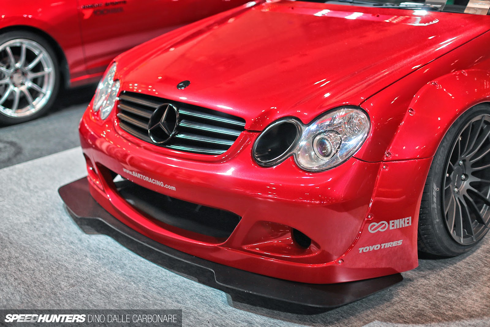 Mercedes-Benz CLK63 Rocket Bunny Widebody RED | BENZTUNING