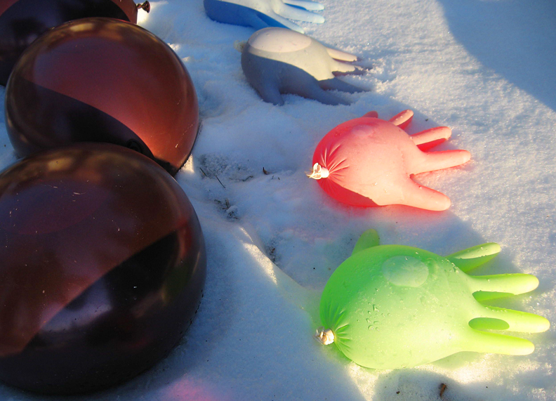 Art Making in the North: Ice Orb Garden