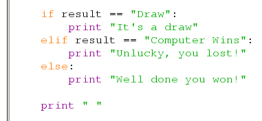 Trevor Appleton: Basic Python - Rock Paper Scissors
