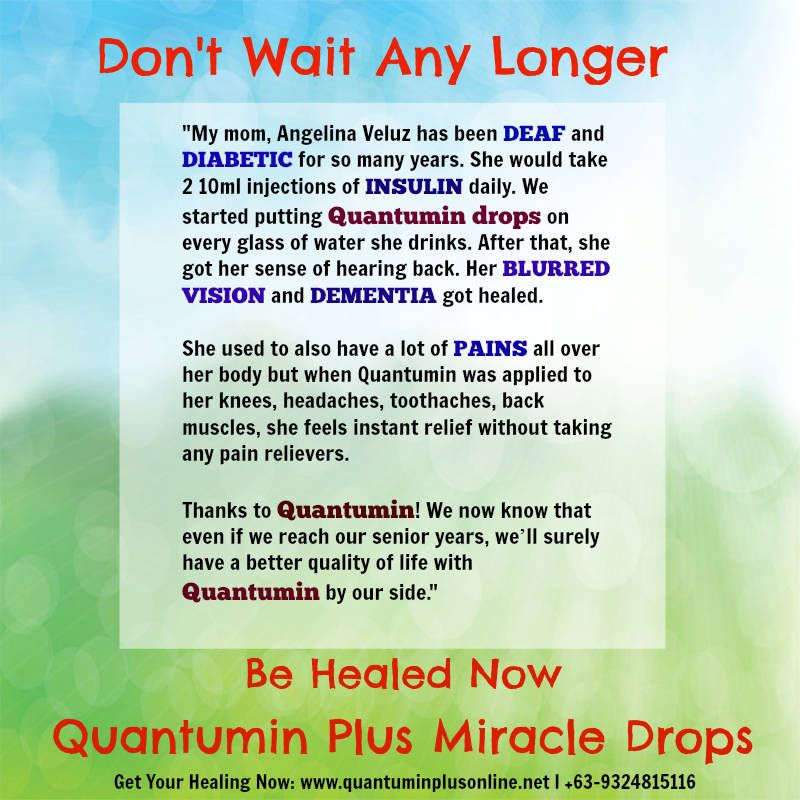 Quantumin Plus MiraminQ: Quantumin Plus on cure for diabetes, treatment ...