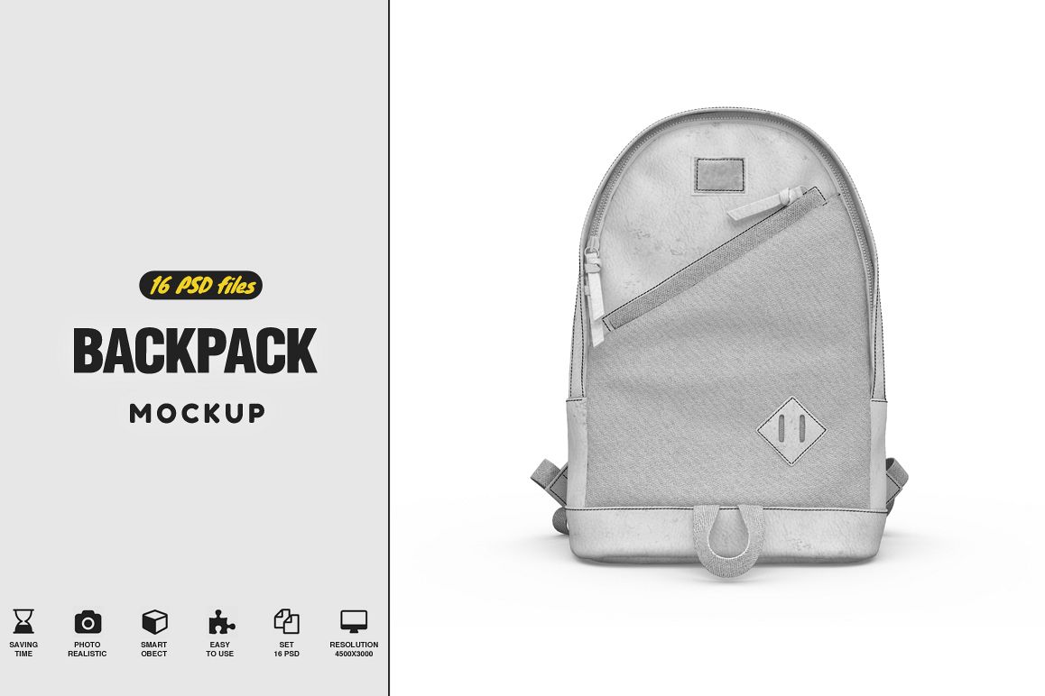 120+ Best Backpack Mockup Templates | Free & Premium