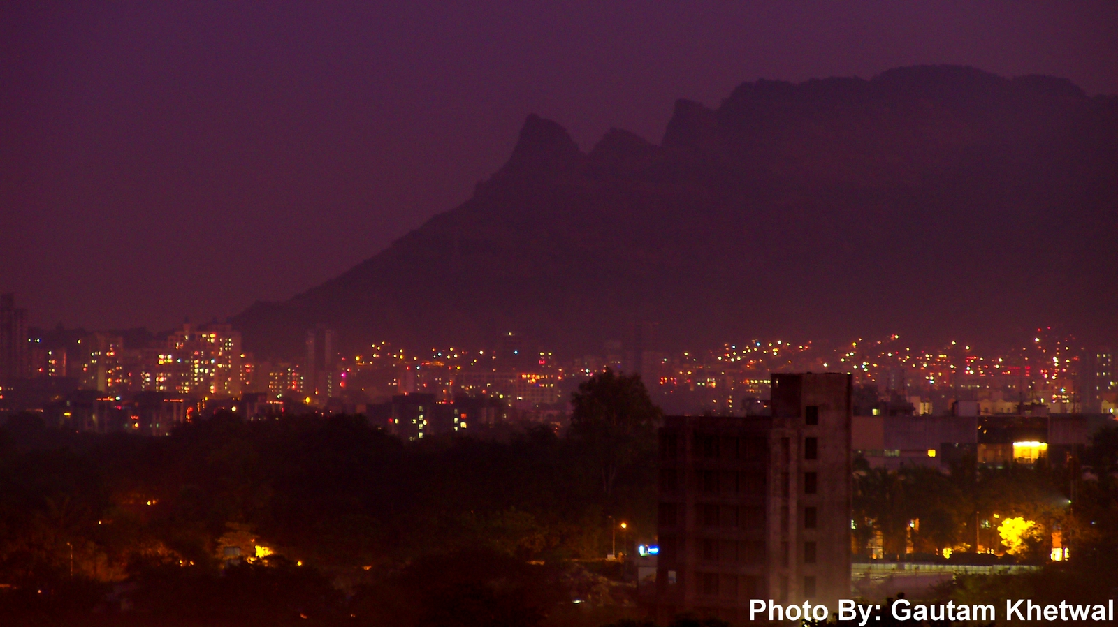 Thane - The Lake City: Thane City in Night