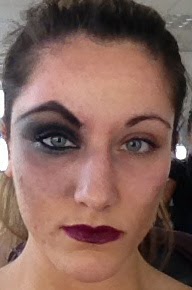 Level 4 Make up in Motion : Creating Evil eyeshadow and Evil eyebrows