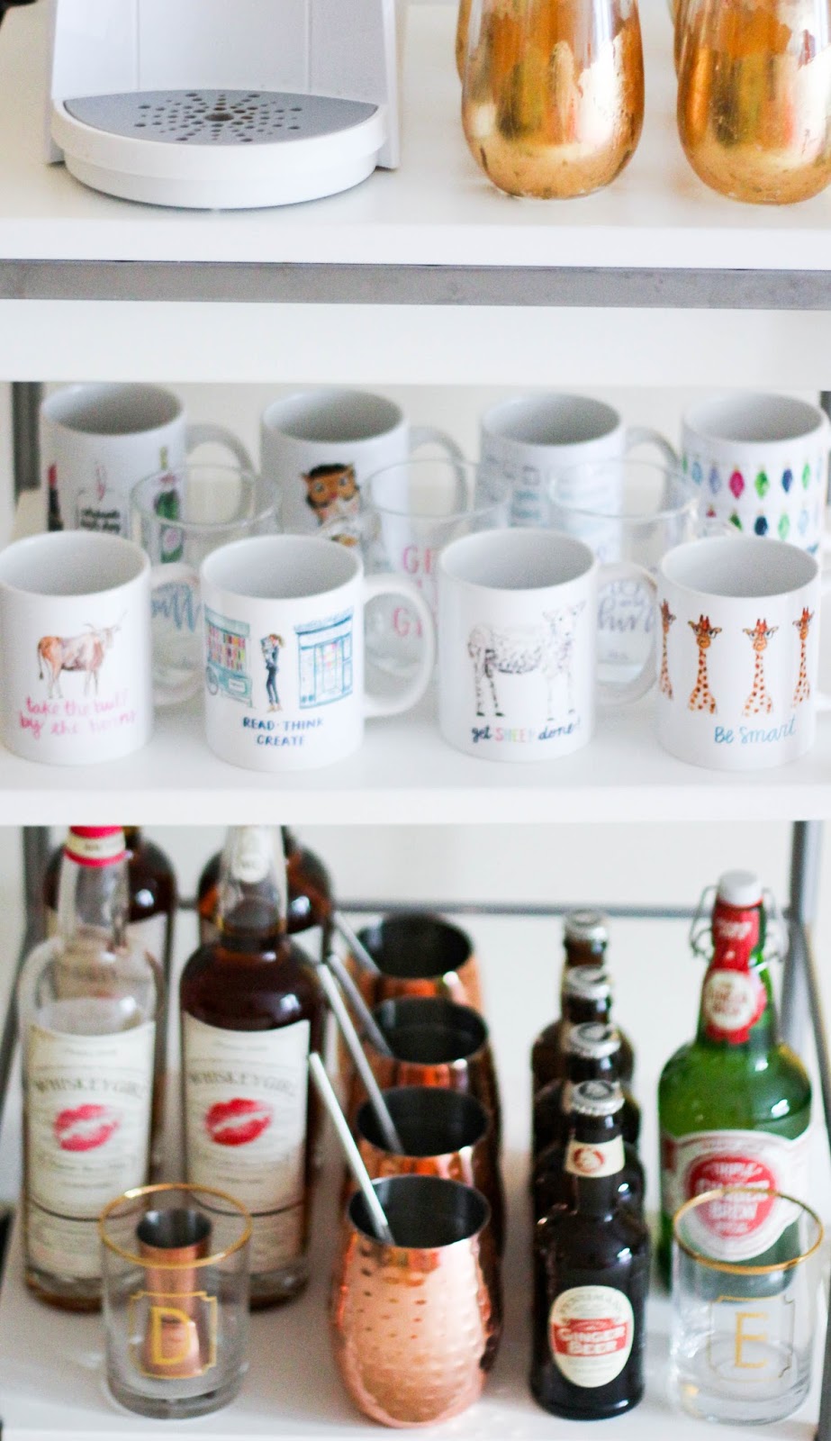 Prep In Your Step: Our Coffee and Cocktail Cart Plus Two Fall Drink Recipes