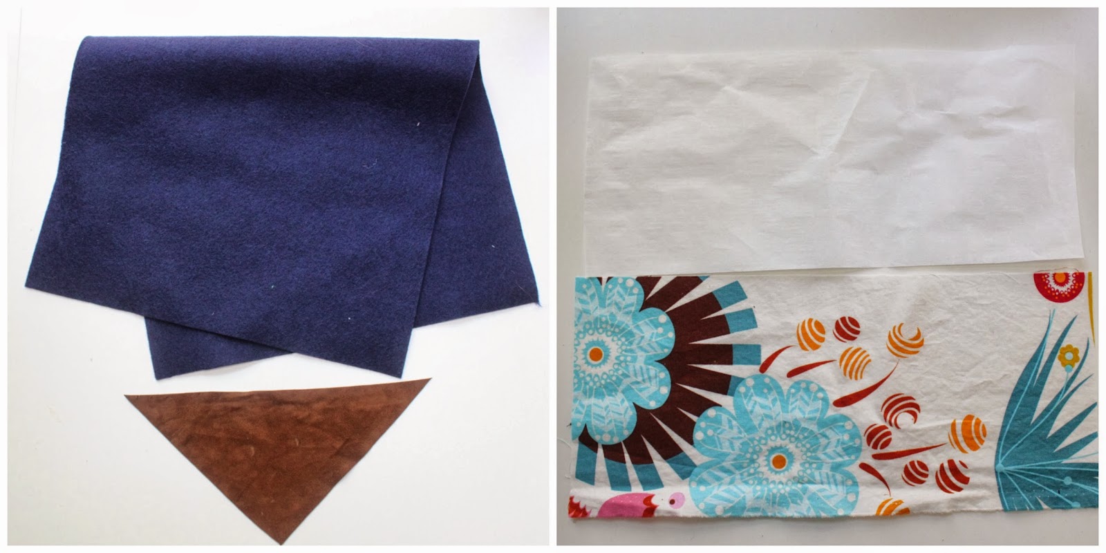 EAT+SLEEP+MAKE: Fall Felt Series: Felt and Suede Clutch