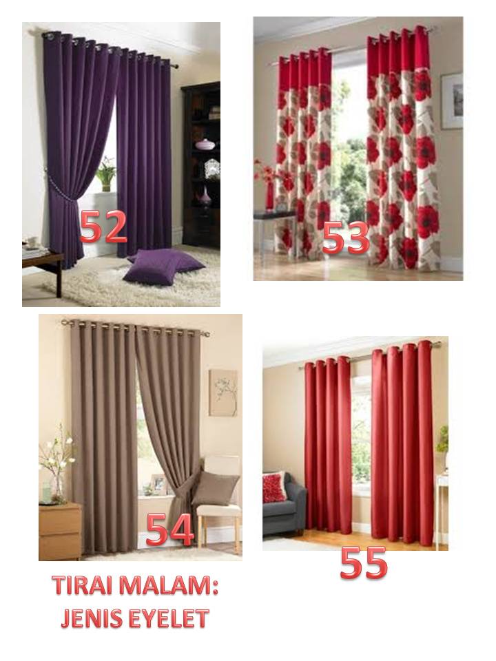 Jenis Kain Langsir : Kain ini biasanya terbuat dari bahan katun maupun ...