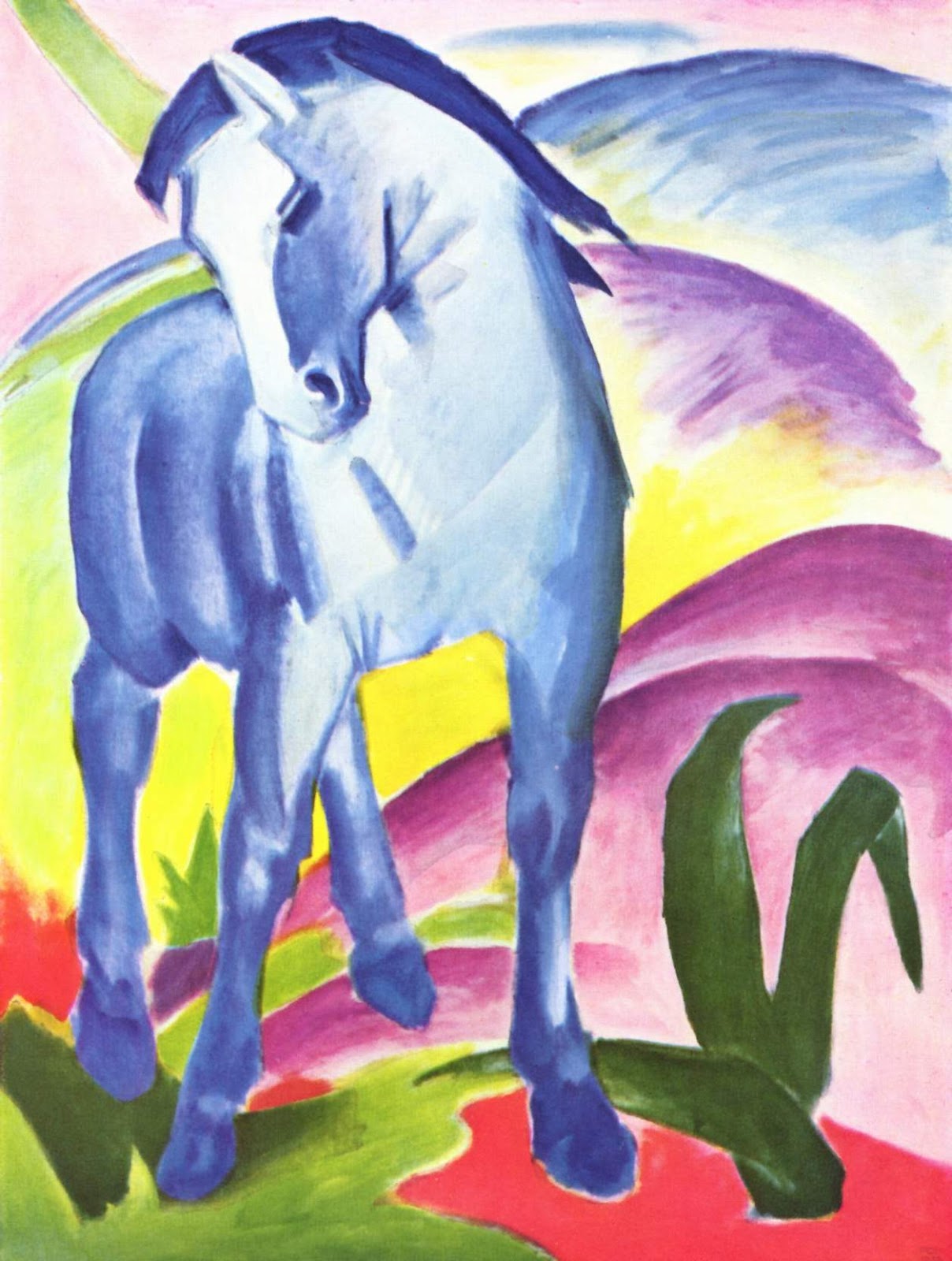 soñando cuentos: EL ARTISTA QUE PINTÓ UN CABALLO AZUL