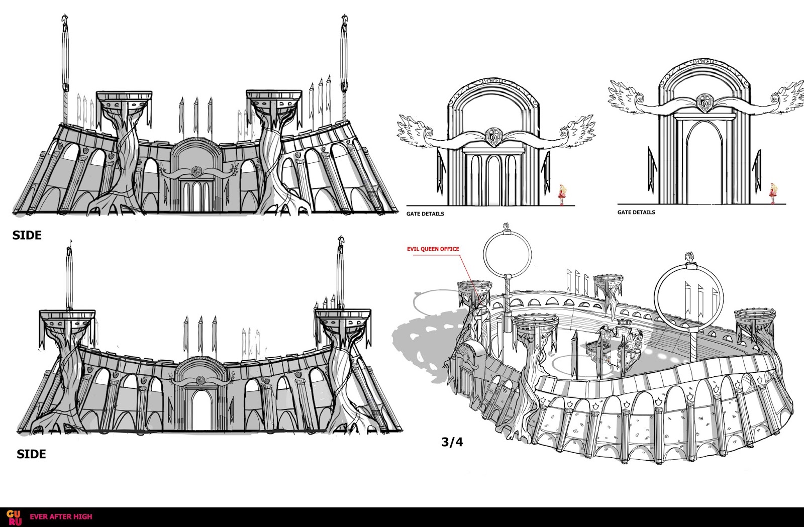 The Last Ticket to Mars: Ever After High concept art, location design ...