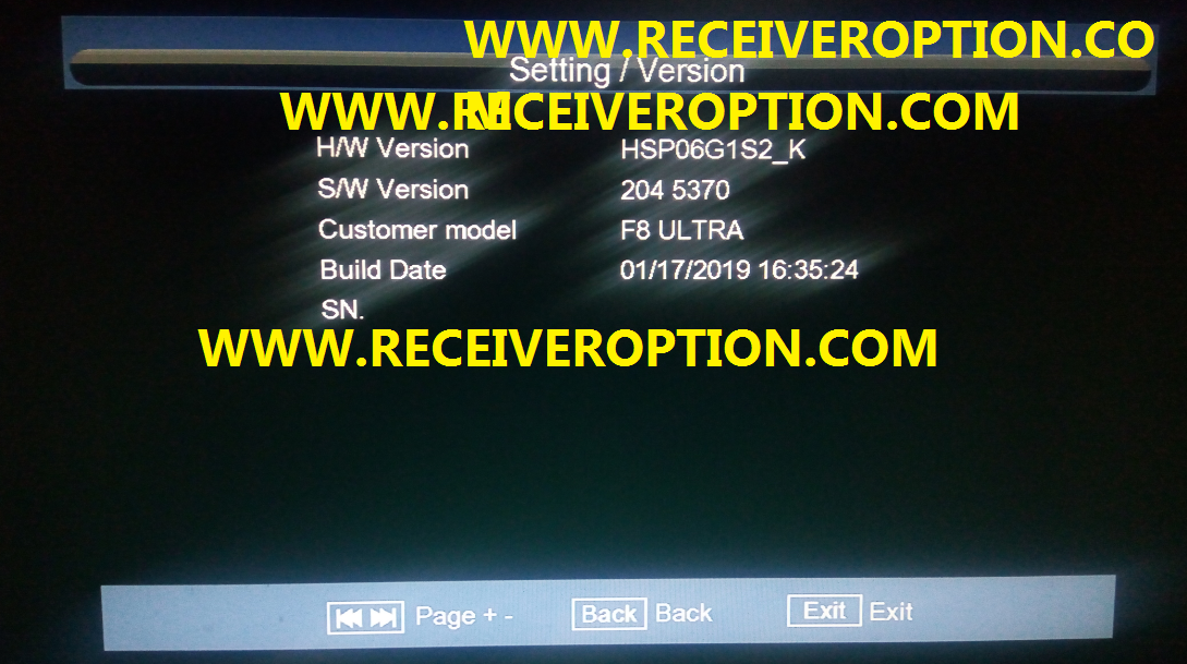 ECHOLINK 880D+ HD RECEIVER POWERVU KEY NEW SOFTWARE BY SUNPLUS LOADER ...