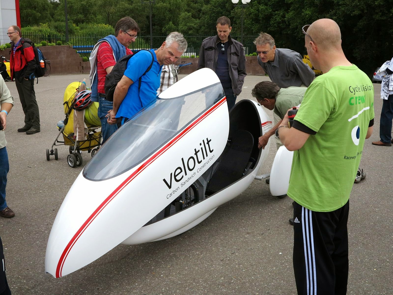Velomobiel Quest en Wim Schermer: VeloTilt op CycleVision 2014