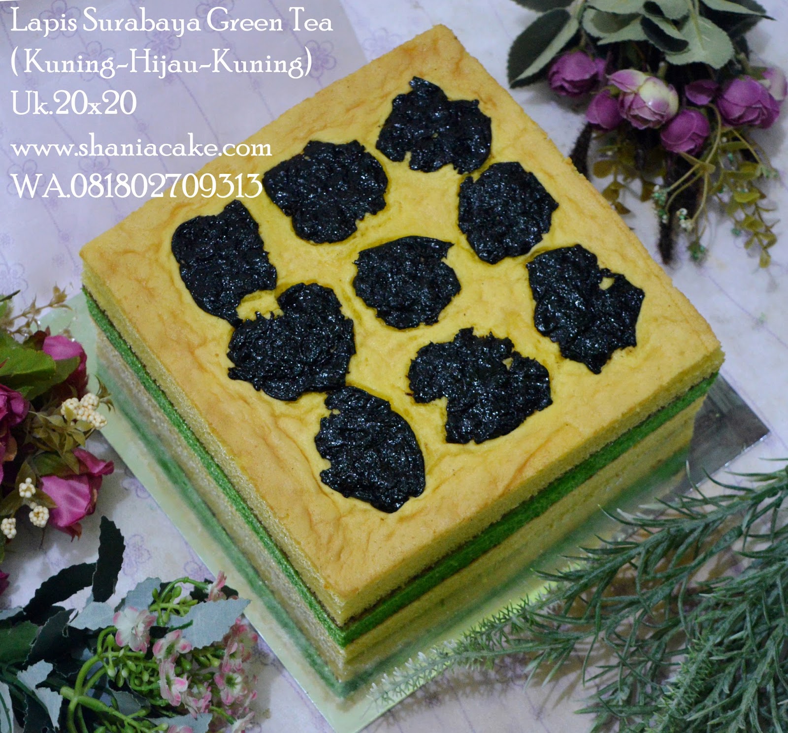 [Cake Jogja] Lapis Surabaya Green Tea Prunes Premium | Home Made Cake ...