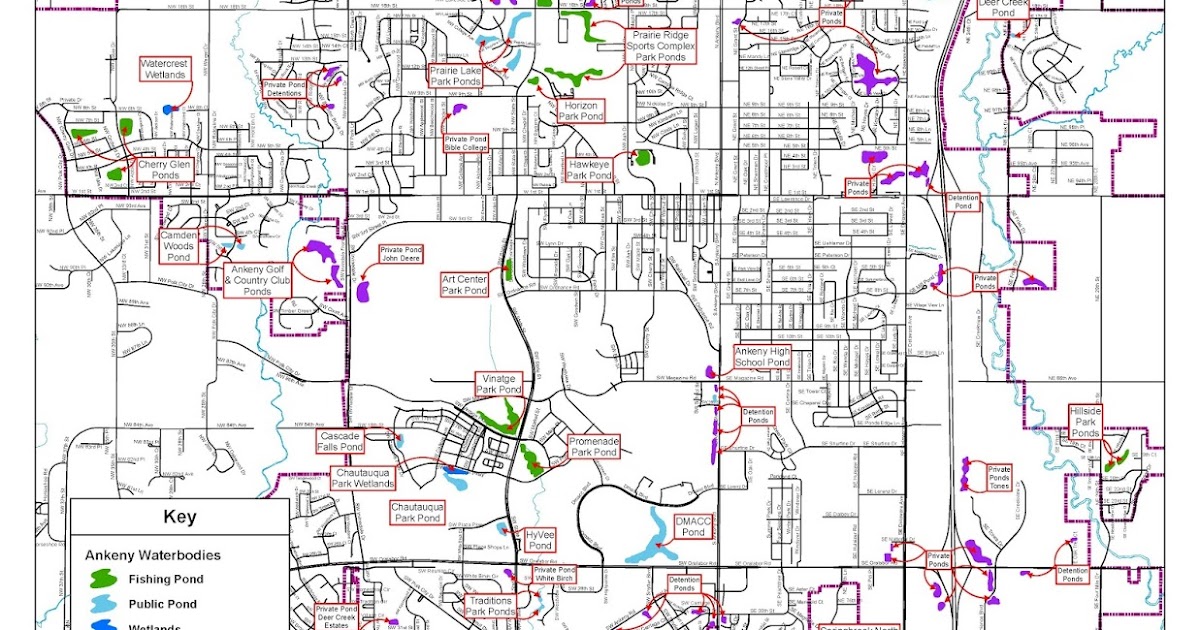 FishnDave: Ankeny Ponds Map - 2015 Edition