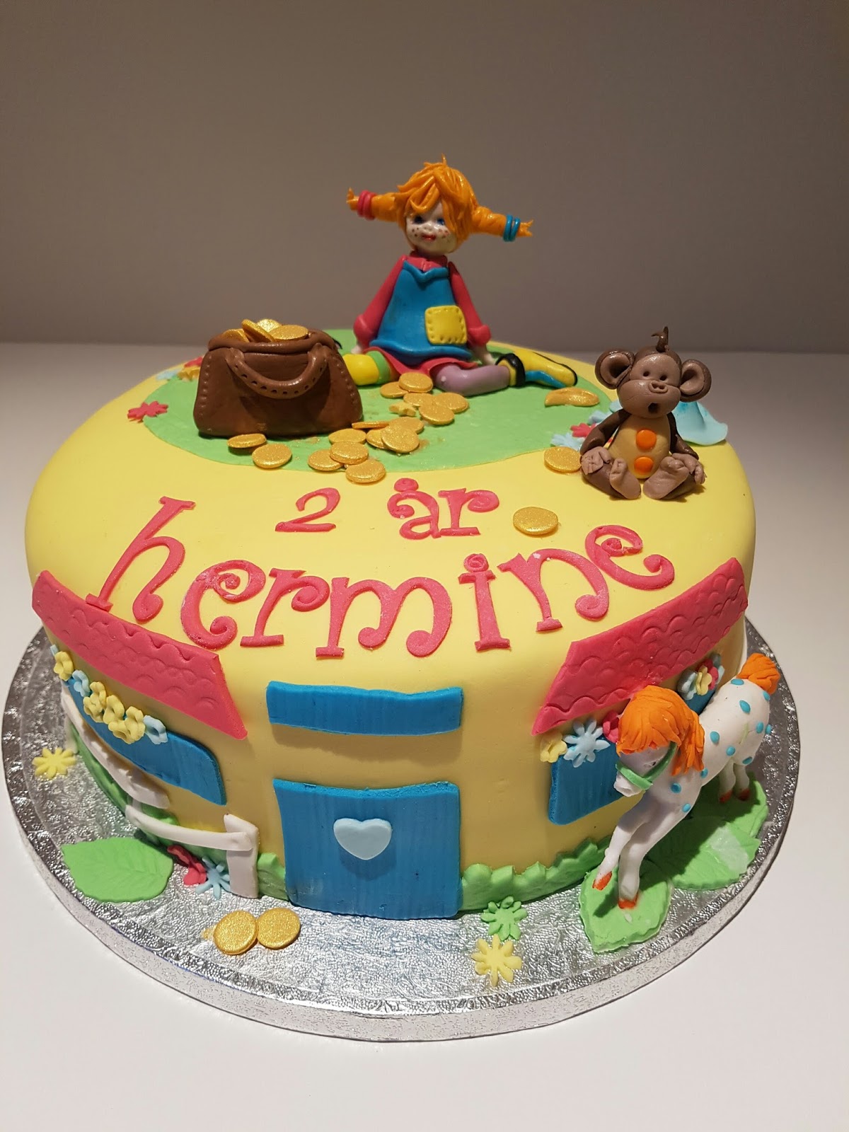 GogaBakar: Pippi Långstrump tårta / Pippi Longstocking cake