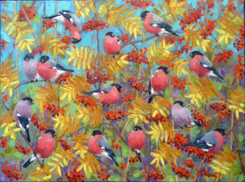 Fugle malerier af Danny Rasmussen