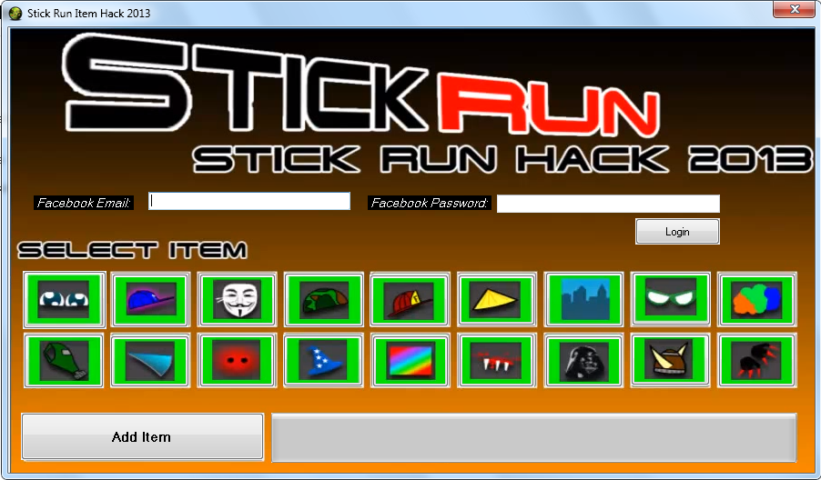 Stick Run Items Hack 2013