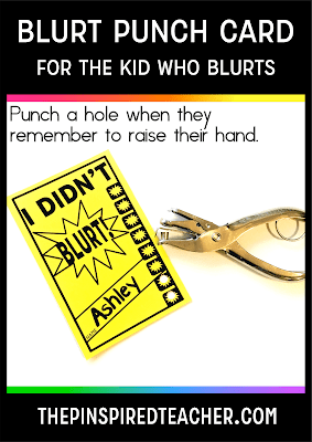 Ginger Snaps: Classroom Management Series: Part 2 {Blurting}