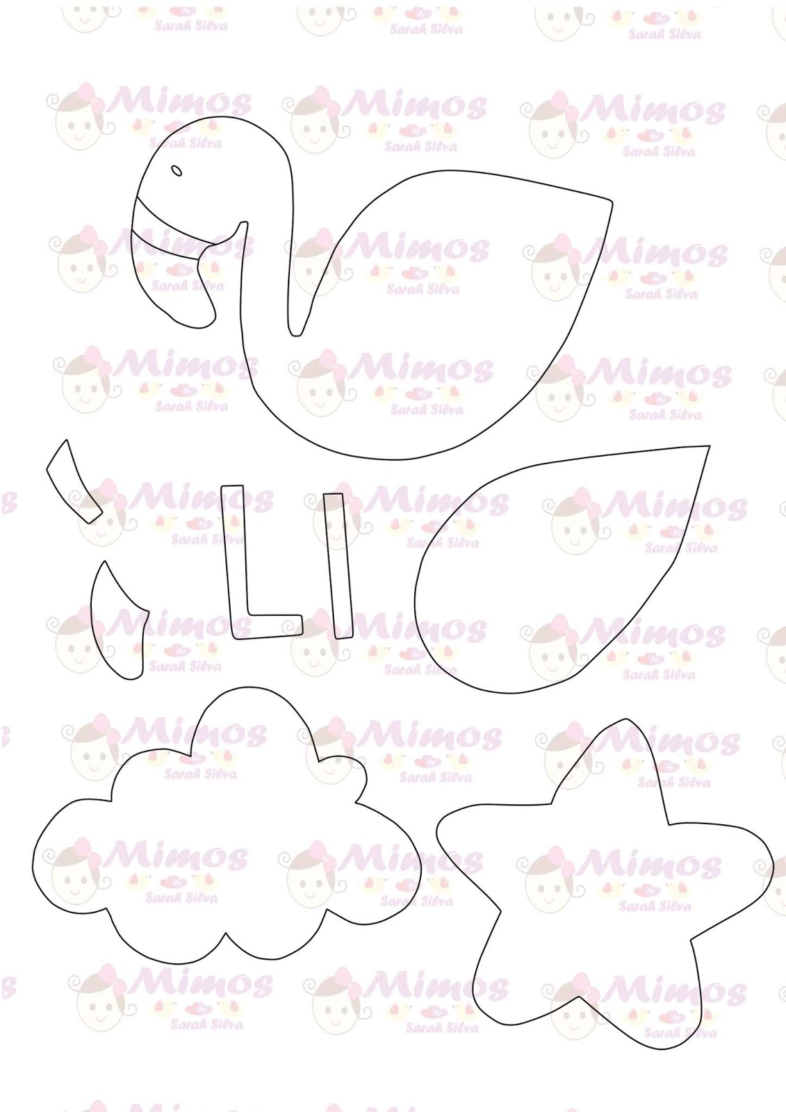 Recinto do Artesanato : Molde: Flamingo