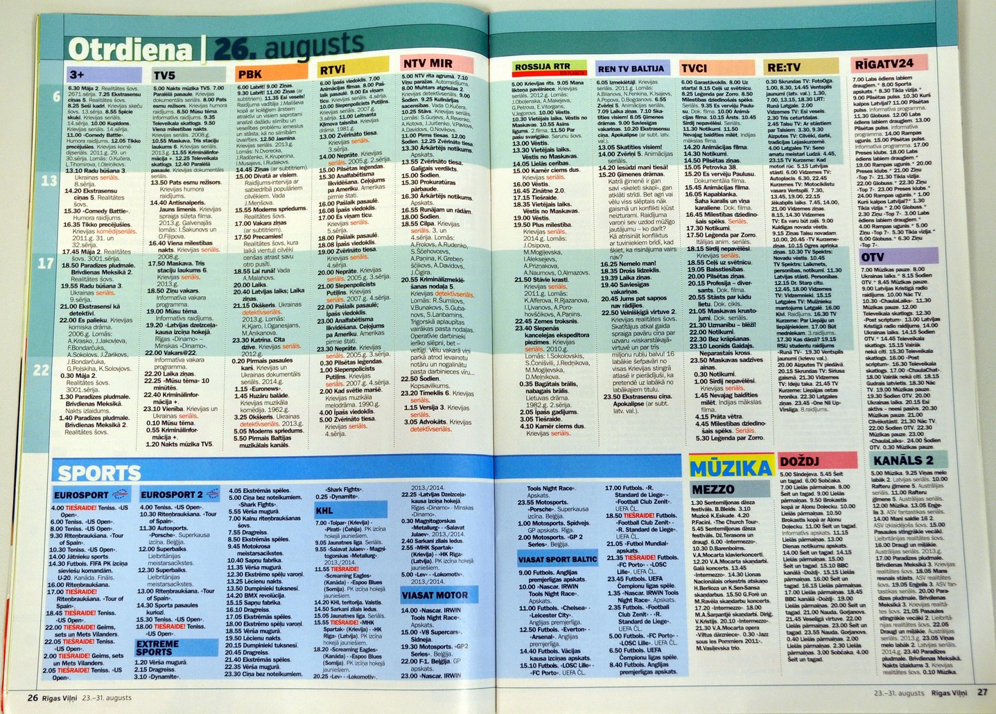 XPLORADIO: Łotwa - tygodniki telewizyjne