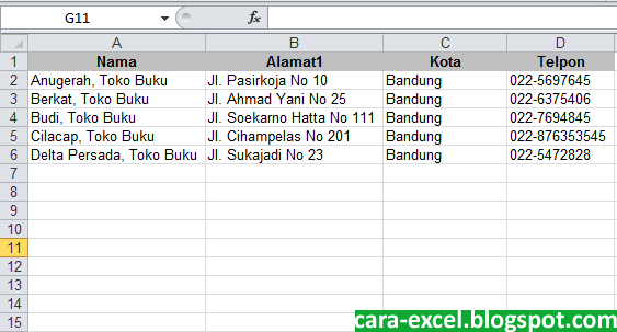 Contoh Invoice Excel Download - Cara-Excel