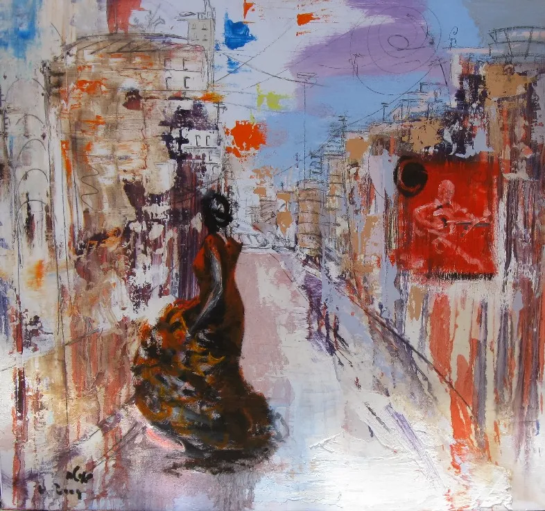 Ilan Itach, 1975 ~ Flamenco street | Tutt'Art@ | Pittura * Scultura ...