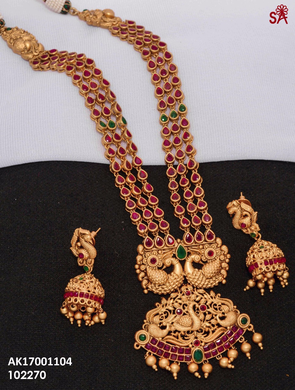 Exclusive Ruby Sets | Buy Online 1 gram gold jewelry