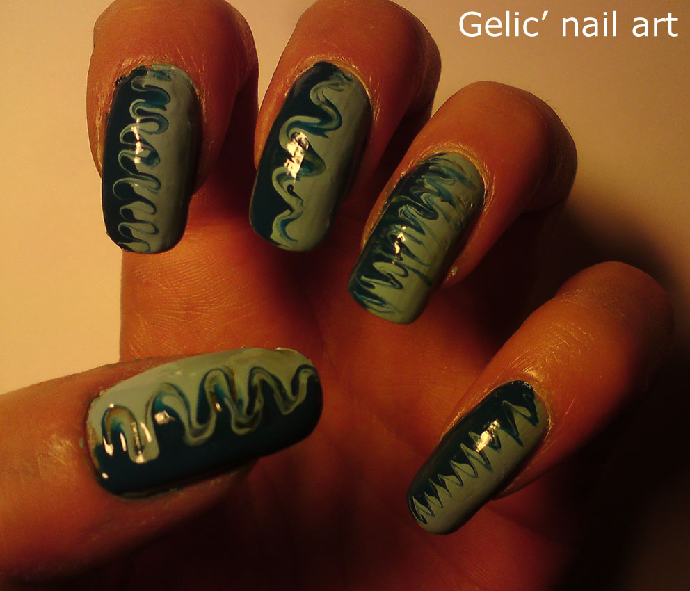 Gelic' nail art: Needle dragging tutorial