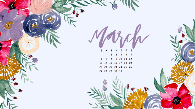 WILDFLOWERS BLOG: HELLO MARCH : MONTHLY DESKTOP DOWNLOAD