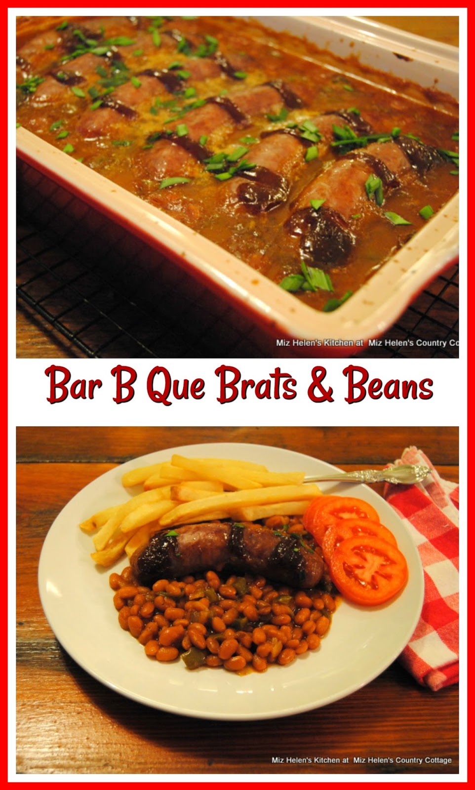 Bar B Que Brats & Beans