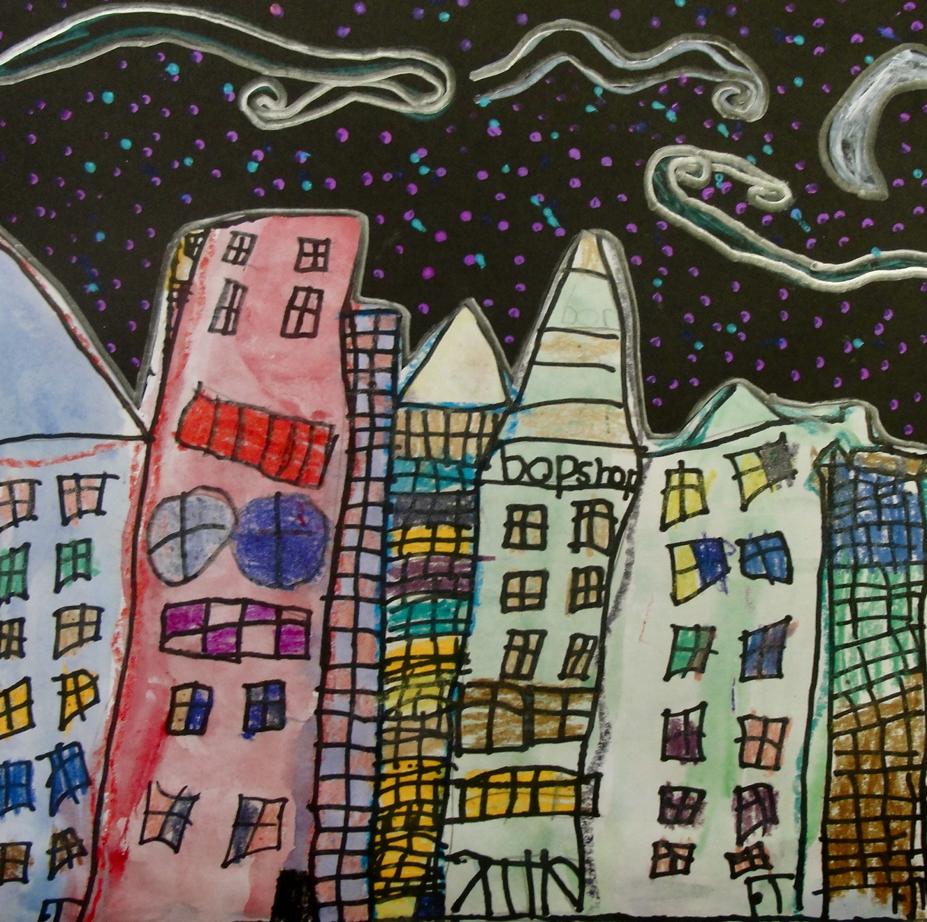 Da Vinci's Wings: 1st Grade Cityscapes