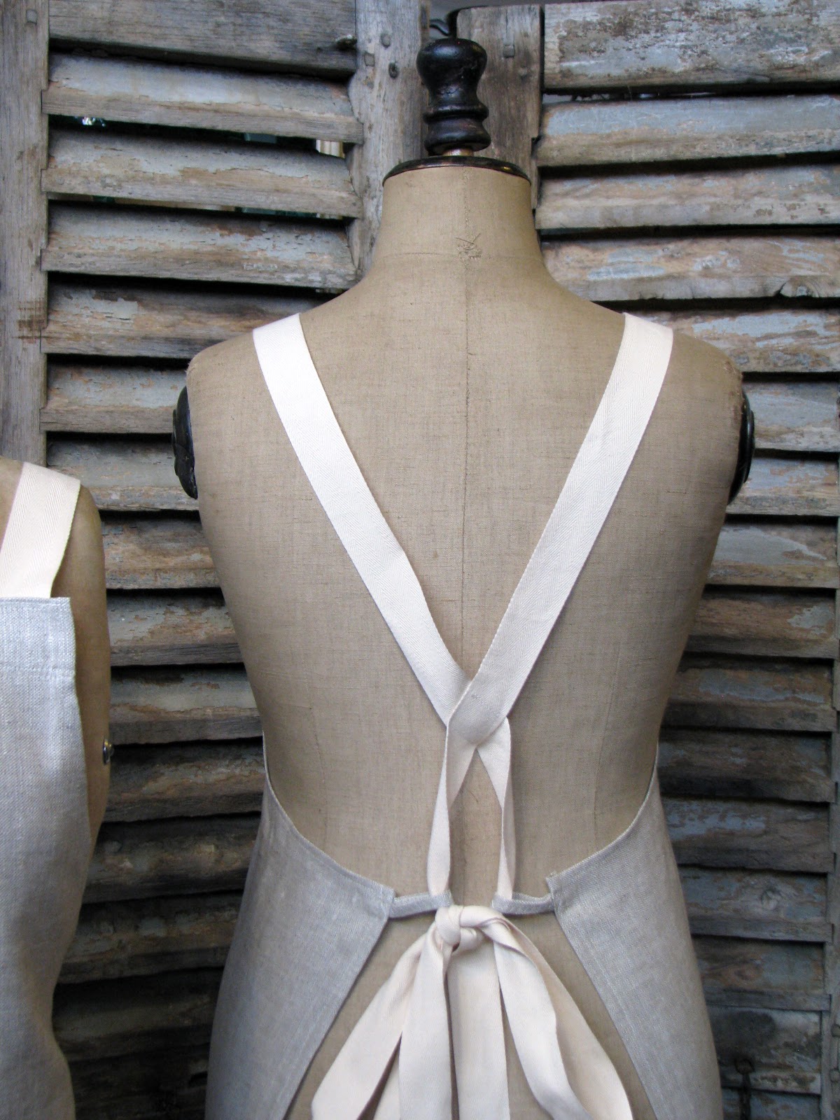 The Drill Hall Emporium: new in store! French linen aprons handmade by ...