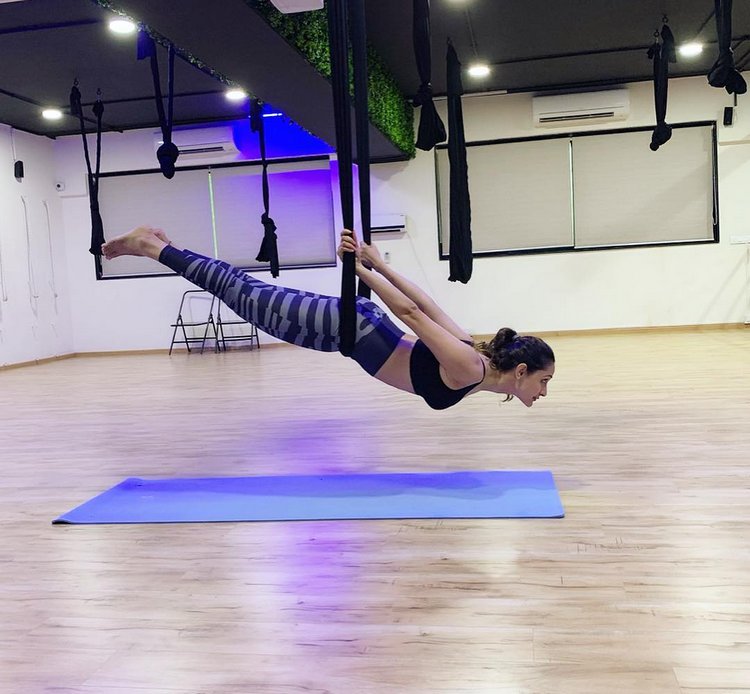 Pragya Jaiswal Hot Yoga Poses Photos