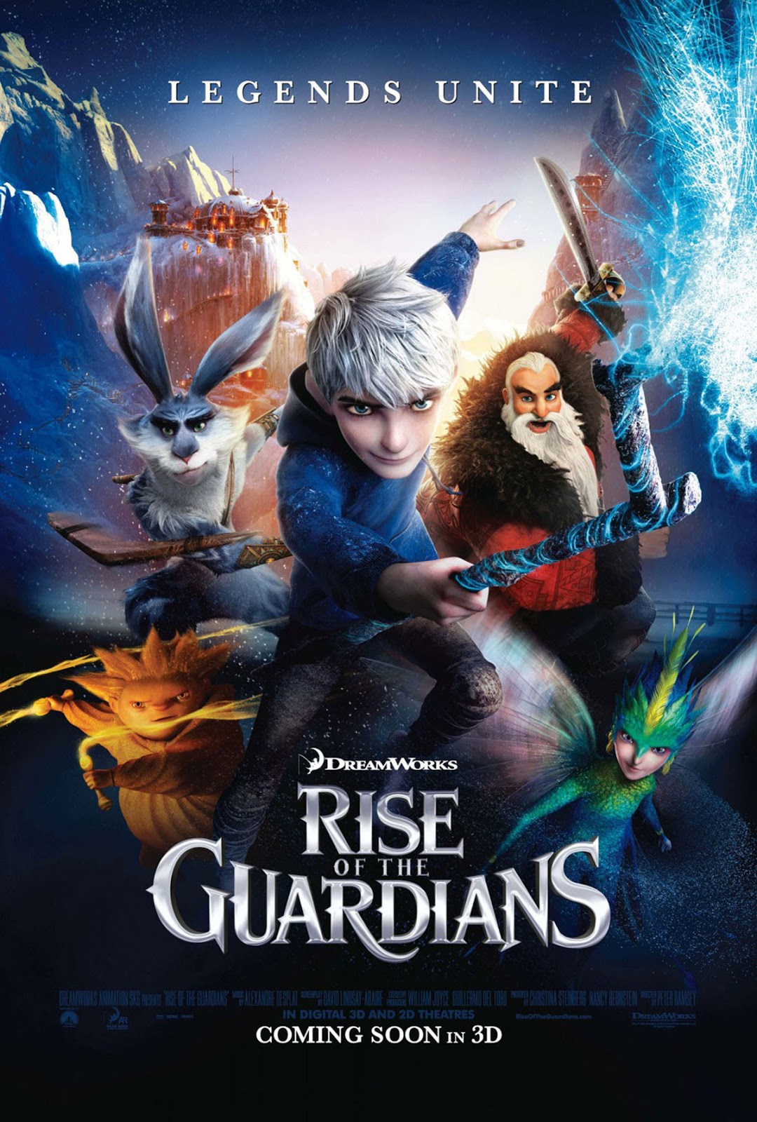 kujerruksia: Liikkuvaa kuvaa: Viisi legendaa 3D (Rise of the Guardians)