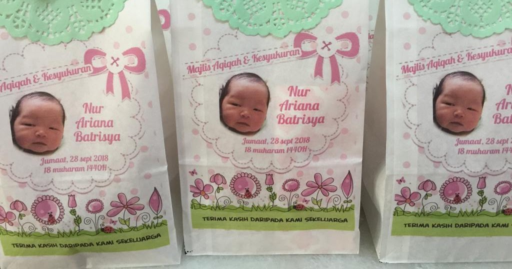 Contoh Goodies Untuk Majlis Aqiqah - Johanna-has-Morse