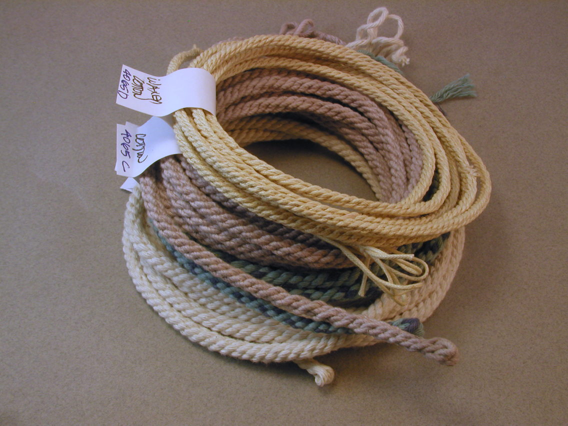 Knots and fiber bracelets: Hand laid twisted rope collection 4065
