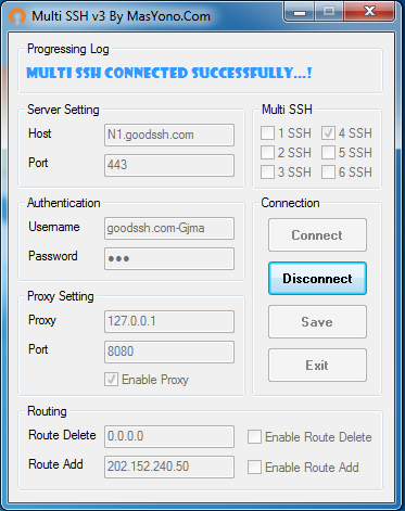 Free Internet With Multi Ssh V3 by MasYono.com
