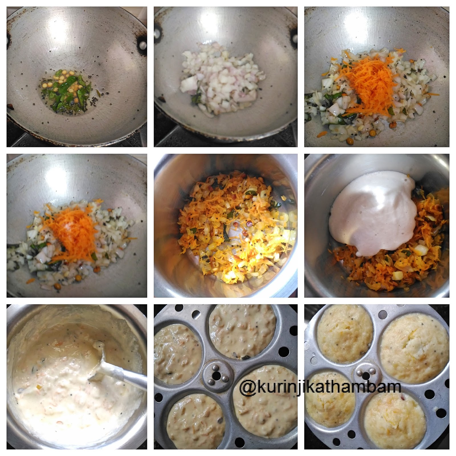 Carrot Idli - Kids Lunchbox Idea ~ Kurinji Kathambam