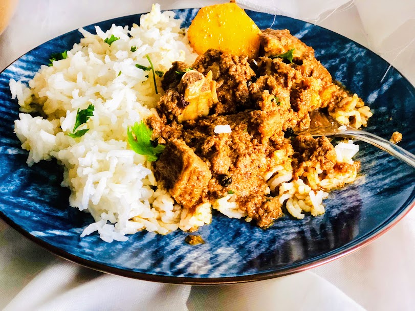 Mutton Rara ( Mutton pieces cooked in minced mutton gravy )