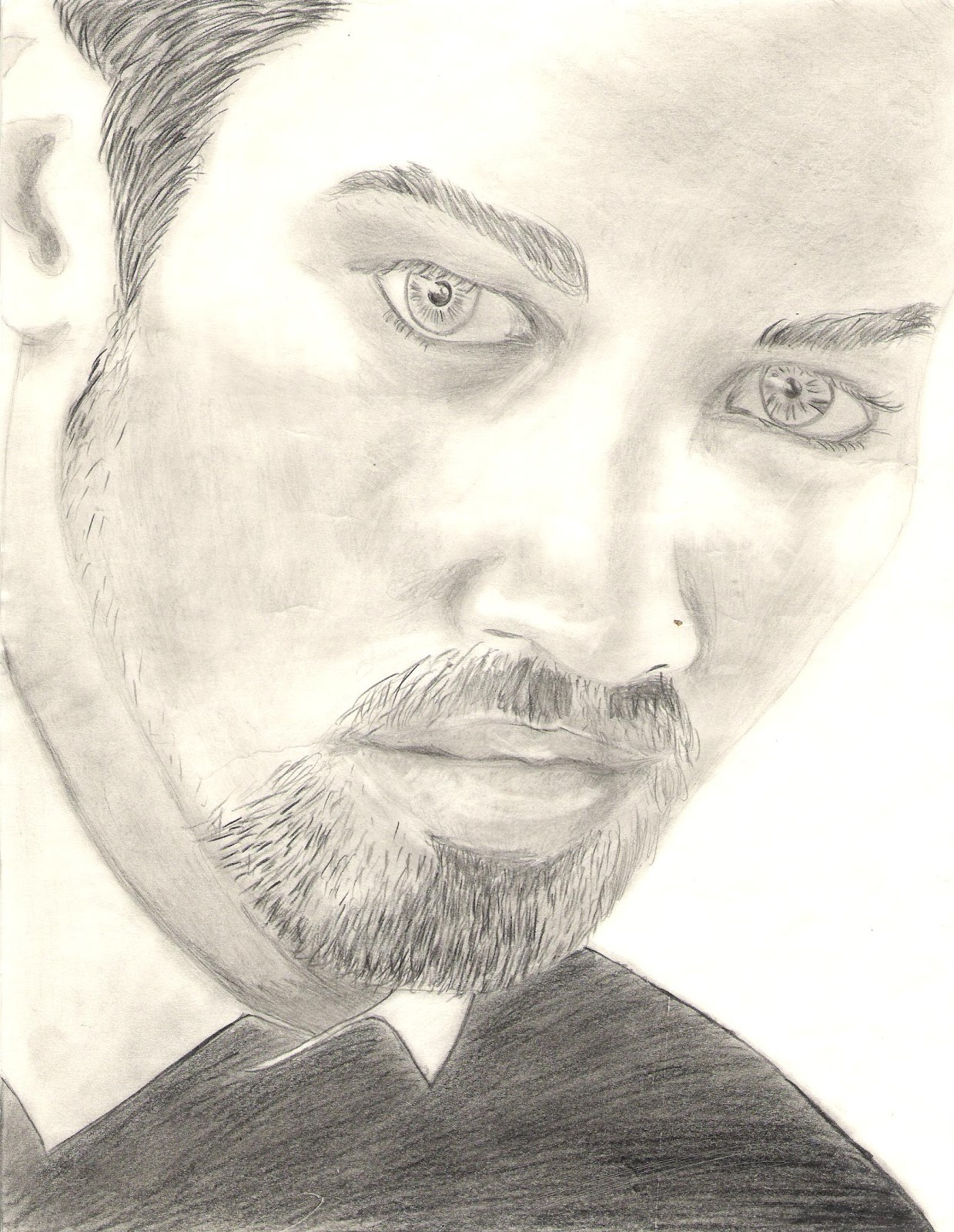 An Illustrative Story of a Pencil and Pad: Practicing Facial Features B/W