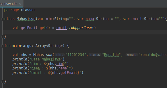 Membuat Custom Getter Dan Setter Pada Kotlin