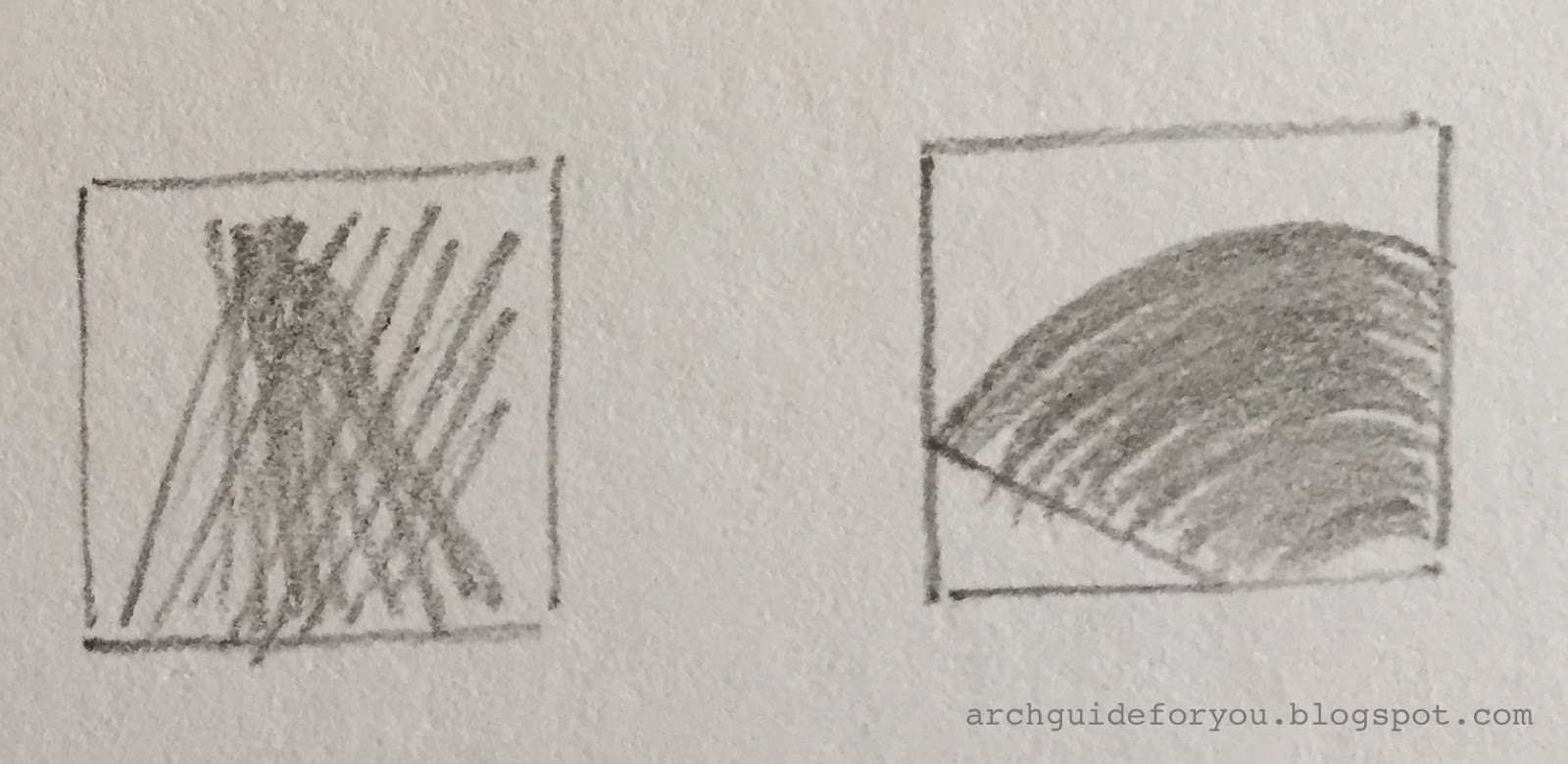 ArchGuide: Sketching Basics: Basic Techniques using the Pencil