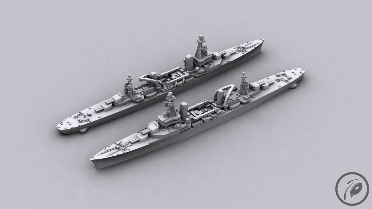 Tiny Thingamajigs: 48FN05(A & B) WIP: Ships of French Navy's Suffren ...