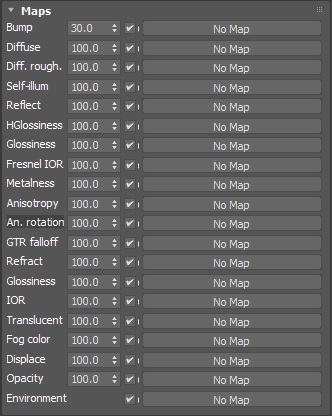 3DS MAX, V-RAY: VrayMtl