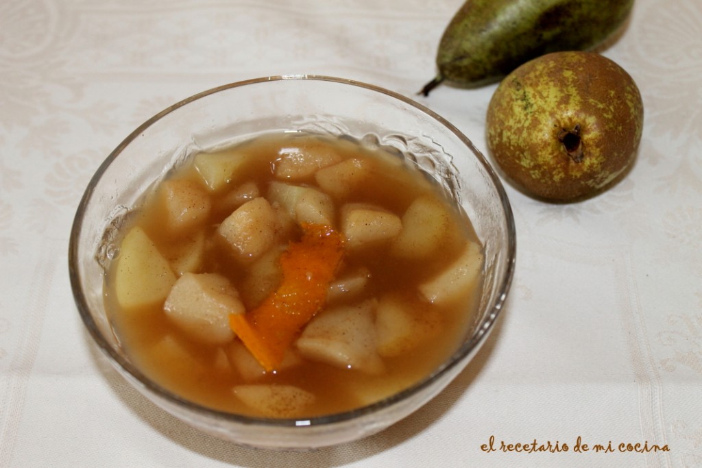 el recetario de mi cocina: Compota de pera y canela