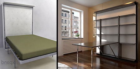 Revolving Bookcase Wall Bed | Avenue 18