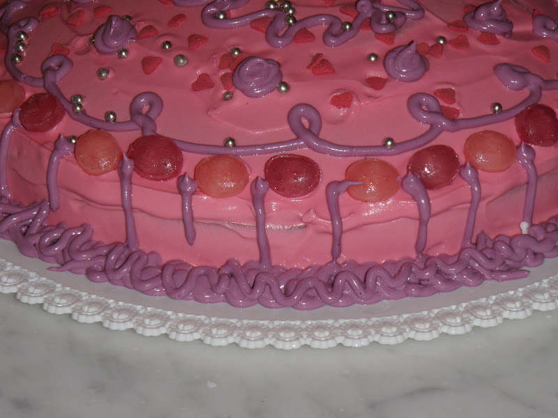 Unconventional Mom: Torta di compleanno rosa e viola: buon compleanno ...