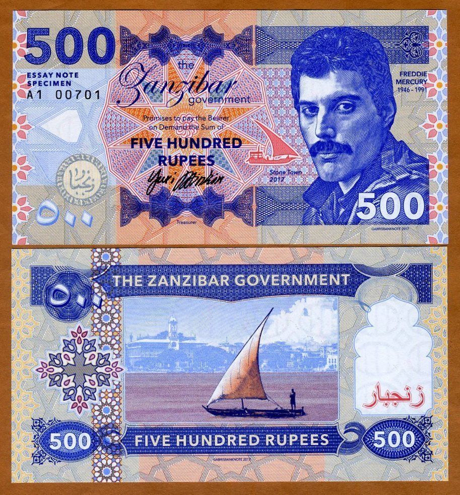 Algo Más Que Rock And Roll : El Billete de 500 Rupias de FREDDIE MERCURY