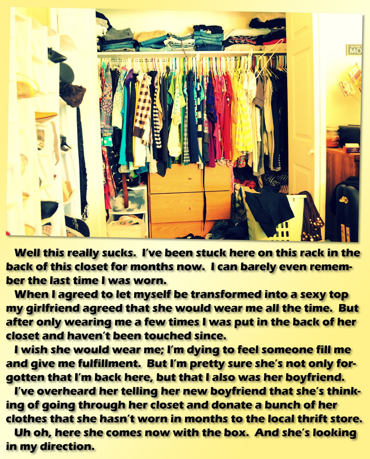 Candi Came's TF Caption Corner: Back Of The Closet Blues