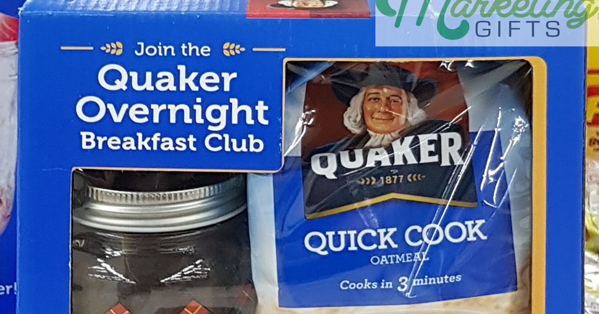 Marketing Gifts: Quaker In-Pack Promotion: Custom Mason Jar