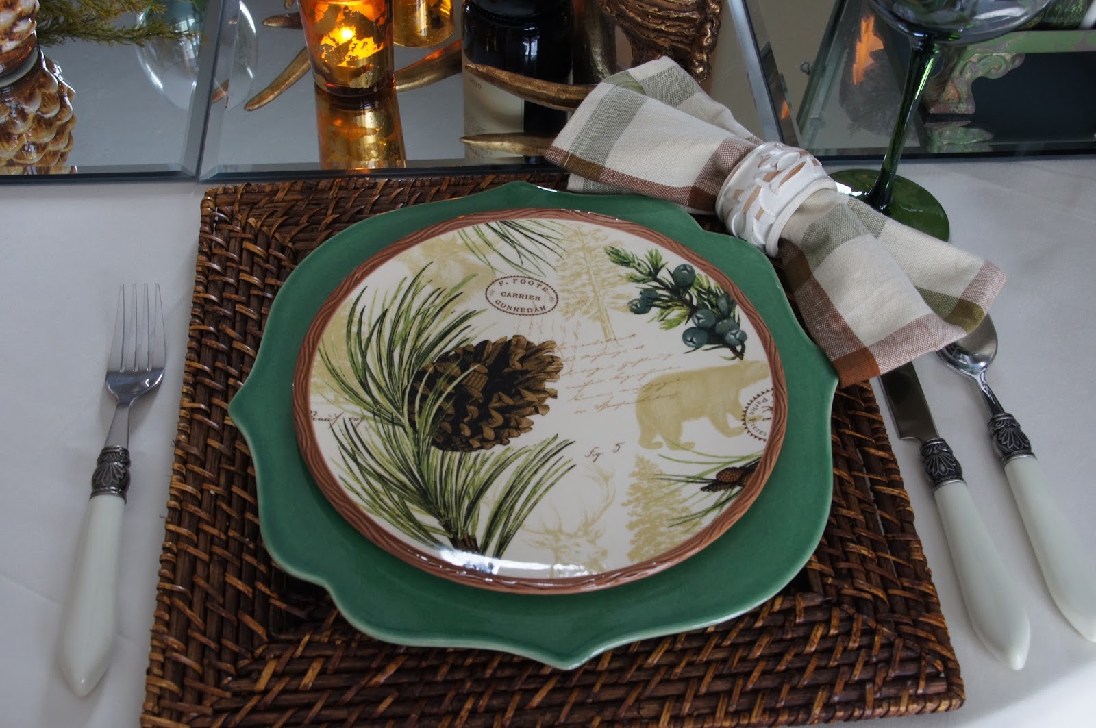 Home and Gardening With Liz: Up North Rustic Romantic Dining (T)